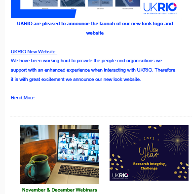 UKRIO Newsletter - Navigating the Evolving World of Research Integrity ...