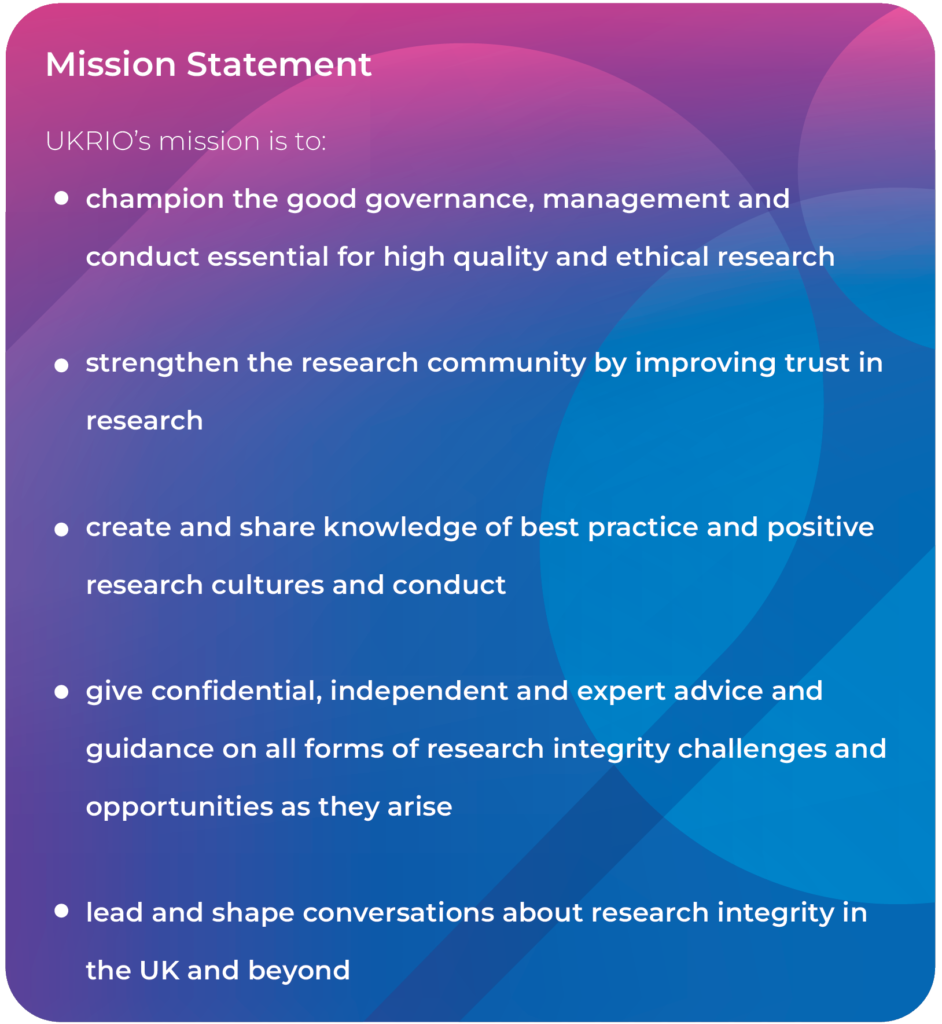 UKRIO announces new four-year strategy - UK Research Integrity Office