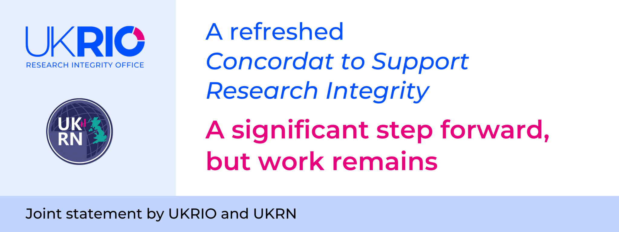 UKRIO and UKRN statement on 2025 refreshed Concordat - UK Research ...