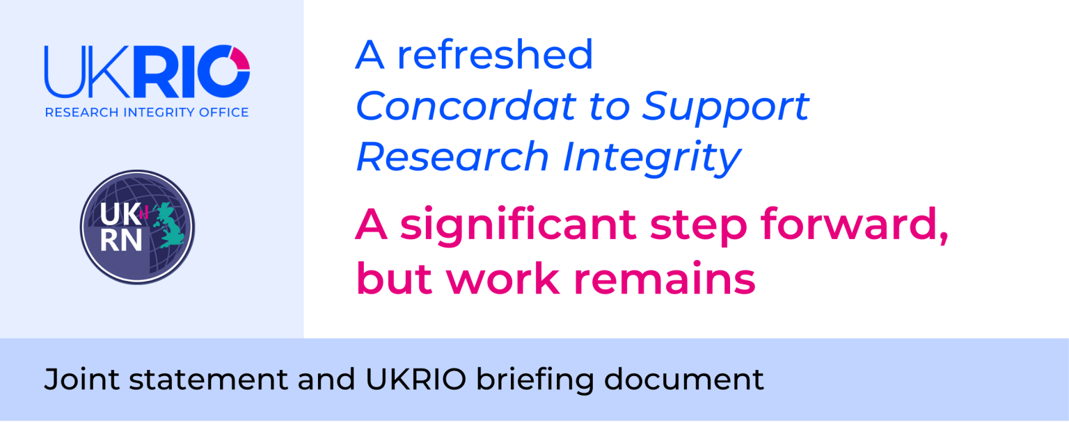UKRIO issues joint statement and briefing document on the refreshed ...
